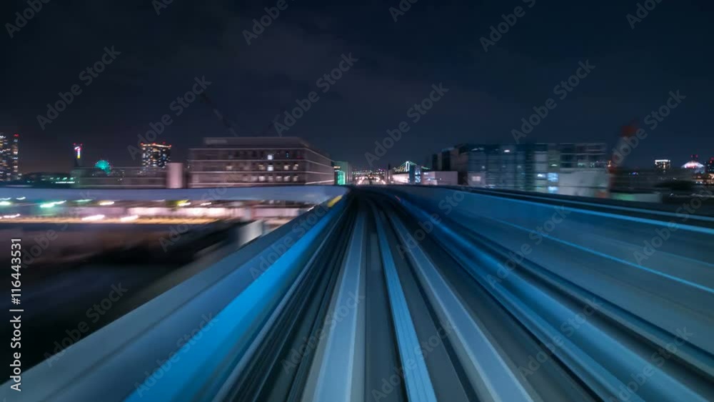 4K Timelapse of moving train in Tokyo, Japan Stock Video | Adobe Stock