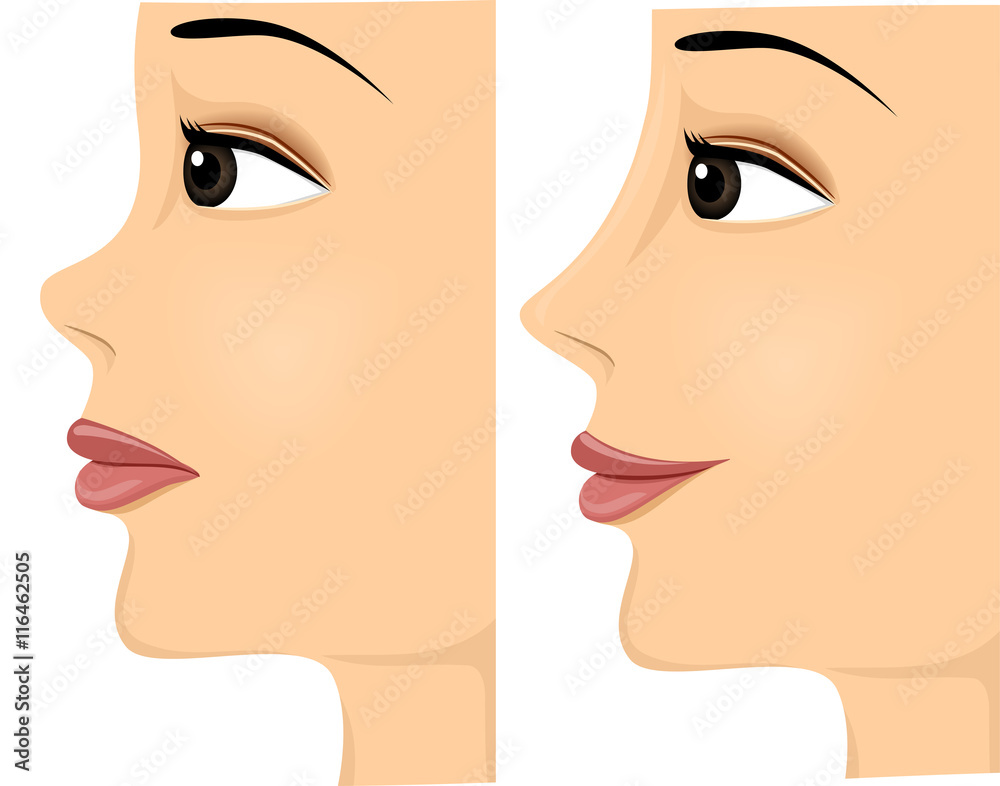 Girl Nose Vector