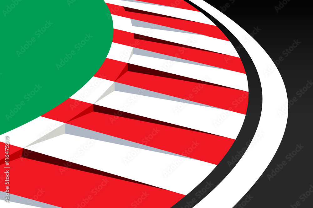 racing track. Vector concept illustration for design Stock Vector ...