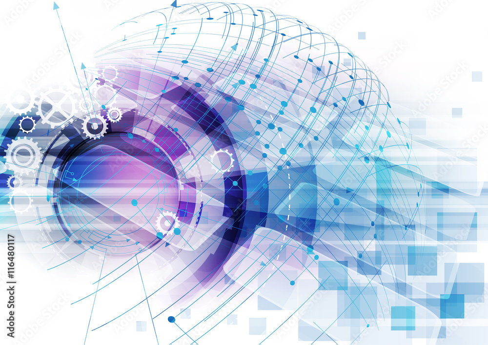 vector digital technology concept, abstract background Stock-Vektorgrafik | Adobe Stock