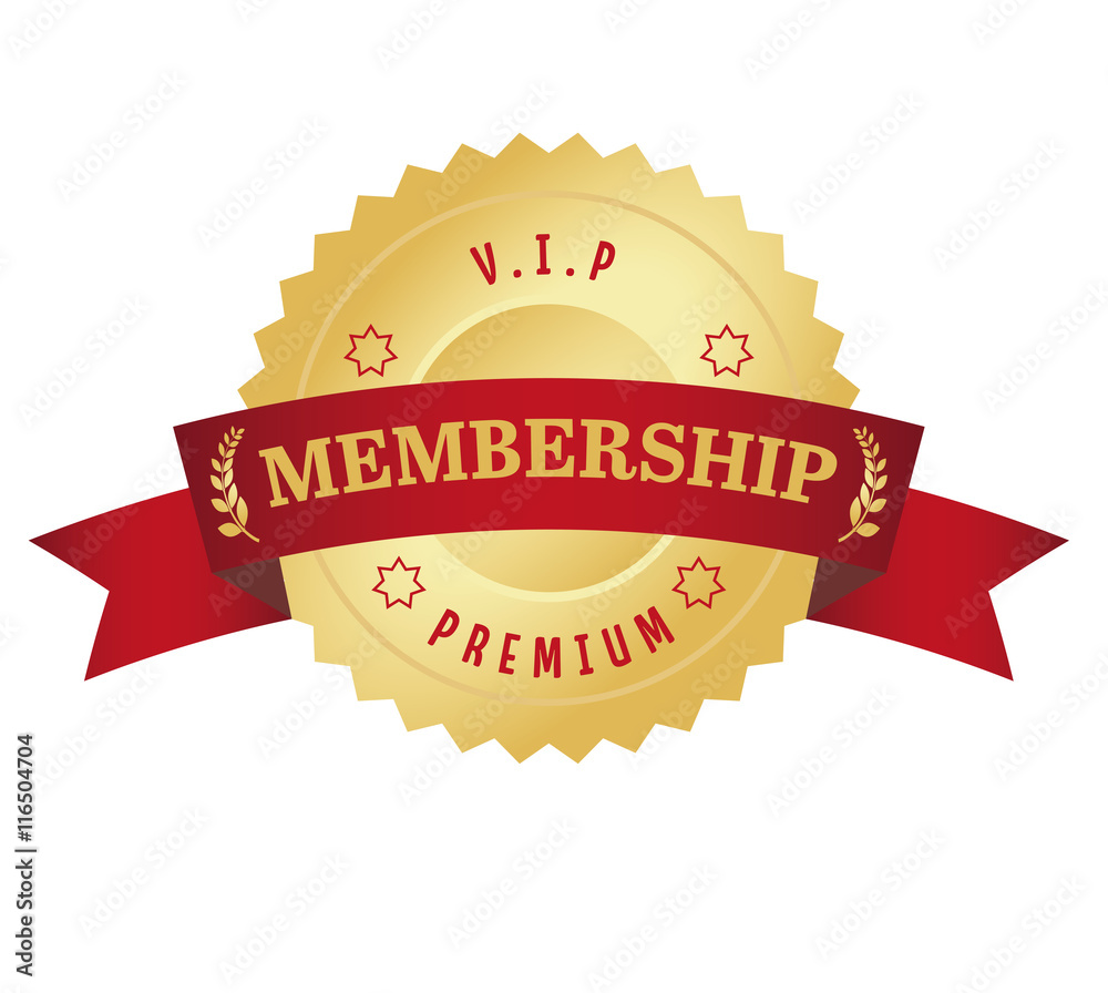 Membership seal for VIP premium membership. Stock Vector | Adobe Stock