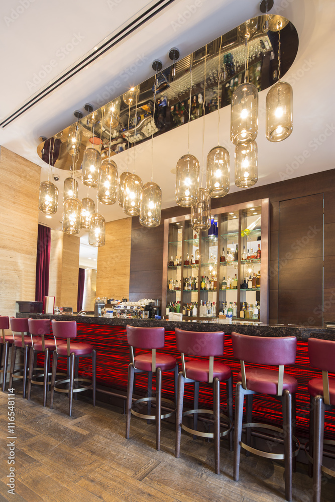 bar in hotel lobby interior Stock Photo | Adobe Stock