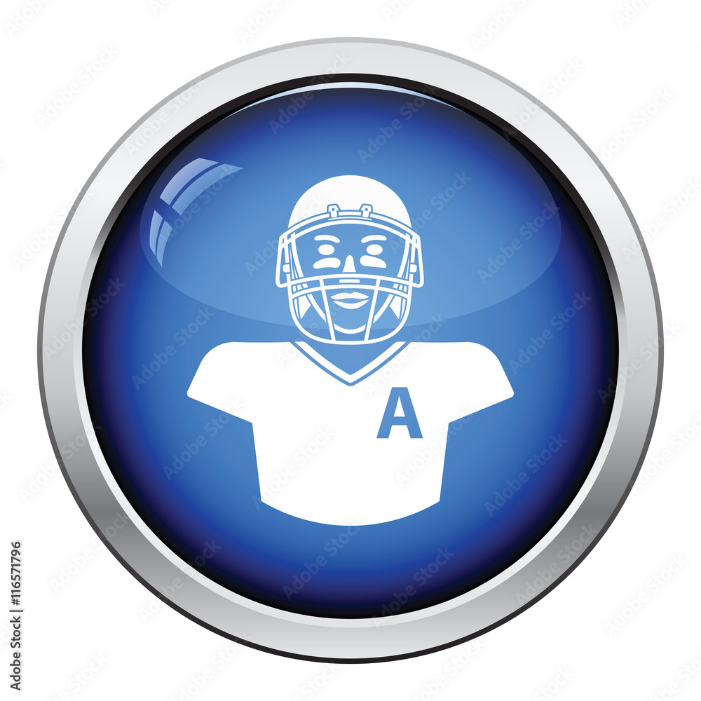 American football player icon Stock Vector | Adobe Stock