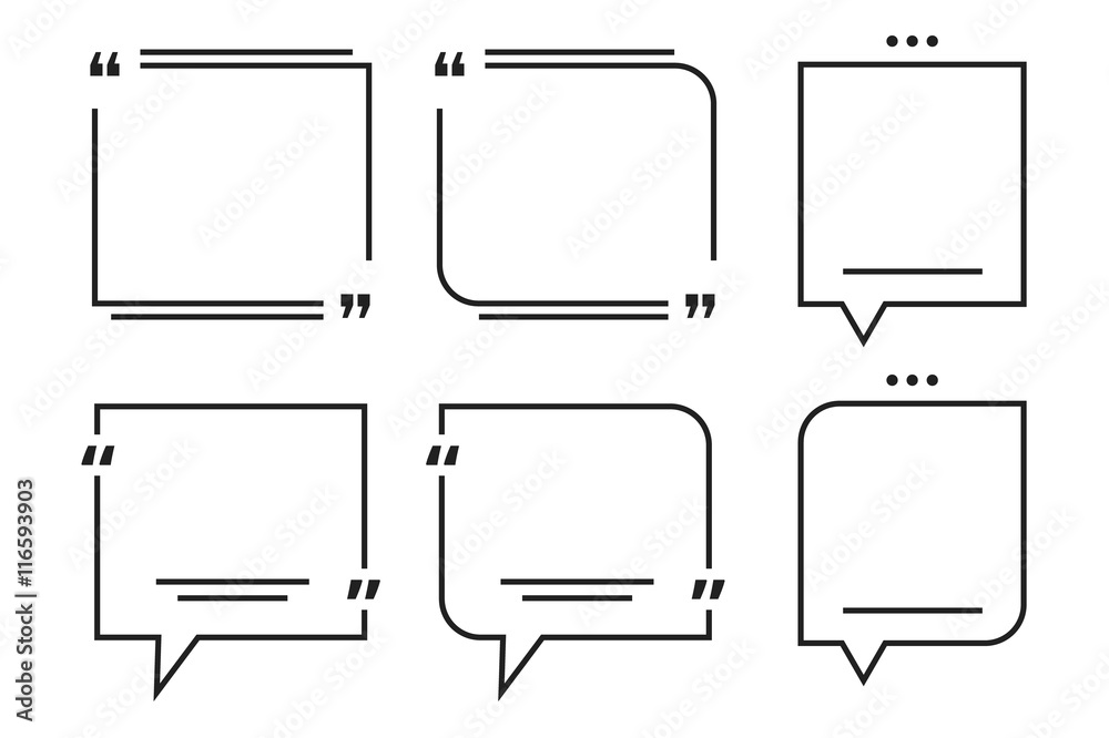 Motivation quote box template with editable outline stroke. Stock ...