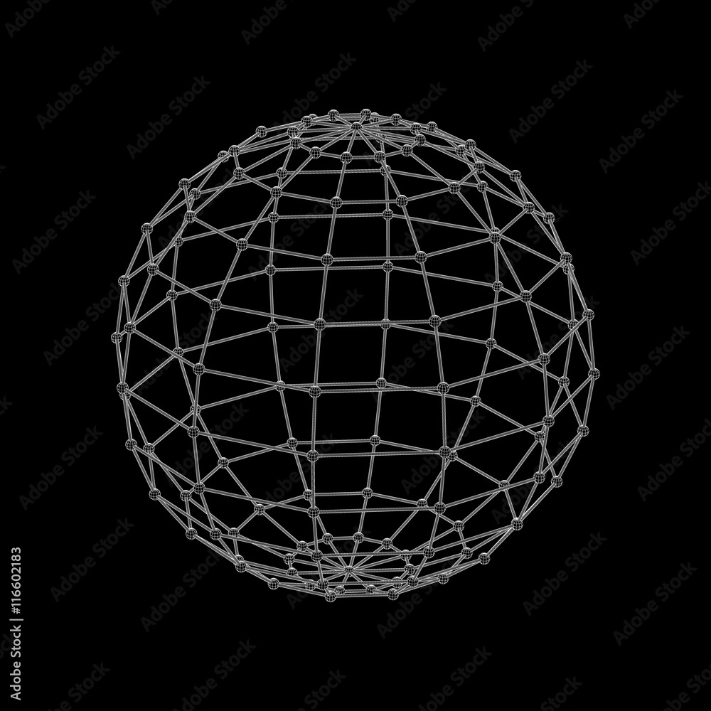 3d Sphere Outline