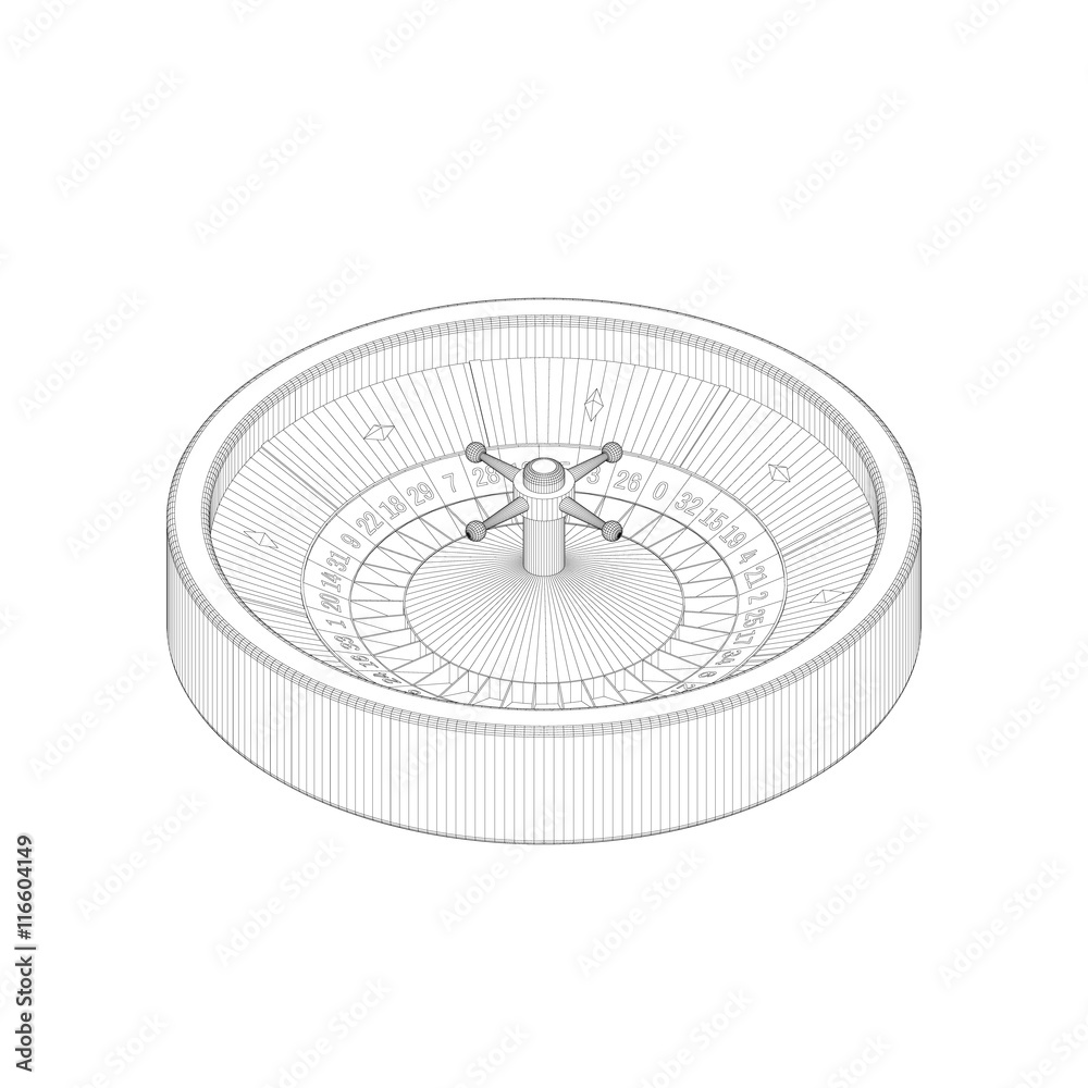 Roulette Wheel Drawing