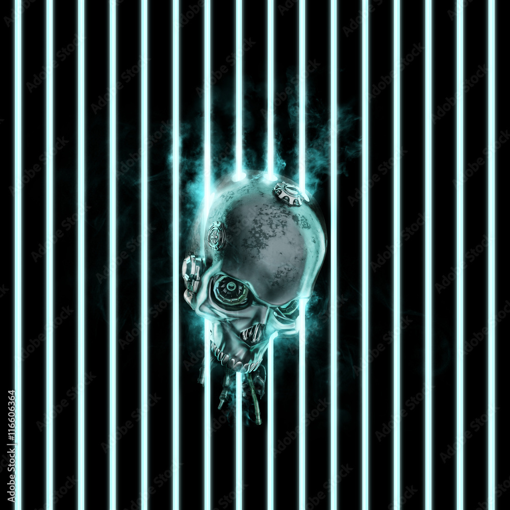 Cyborg Skull