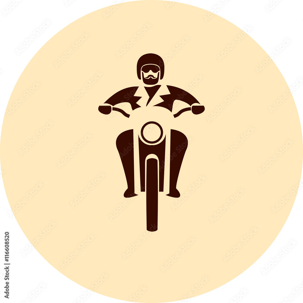 Motorcycle Rider Vector