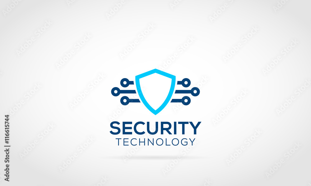 Networking Shield Logo Stock Vector | Adobe Stock