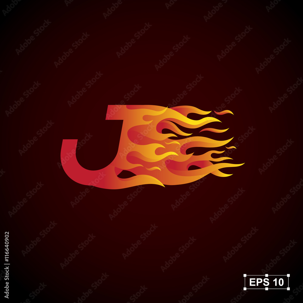J Logo Fire