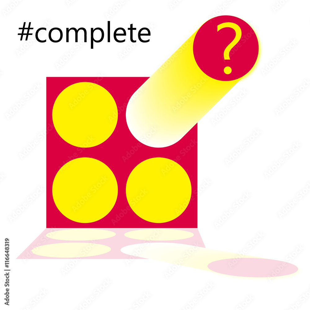 Complete Symbol Stock Vector | Adobe Stock