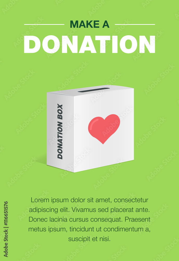 Charity and donation poster set. Flat design. For background and ...