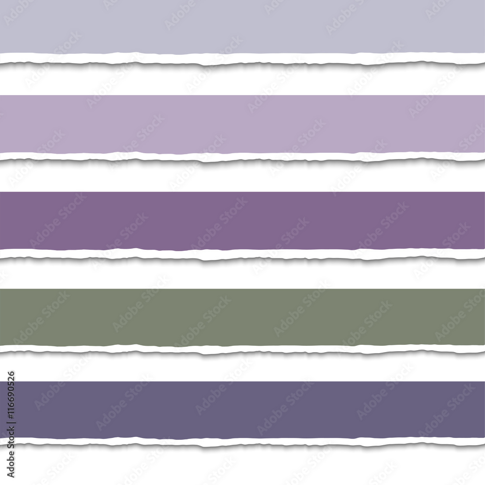 Vector realistic Set of lacerated sheets for infographic, banner ...