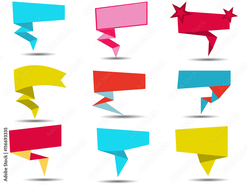 Callouts on a white background. Vector illustration. Stock Vector ...