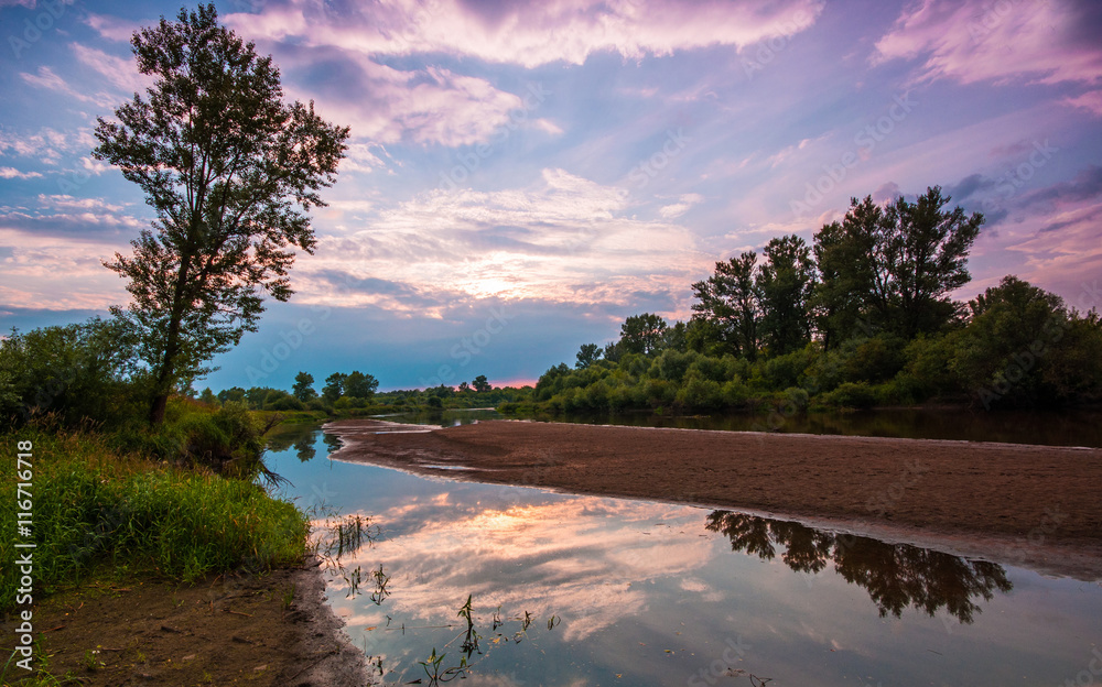 Polska rzeka. Stock Photo | Adobe Stock