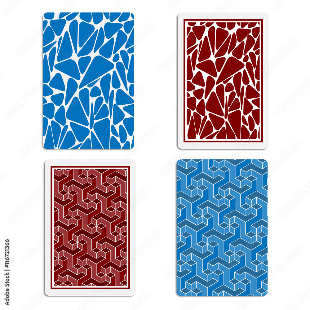Cover for the deck of poker cards. The pattern playing card. Stock ...