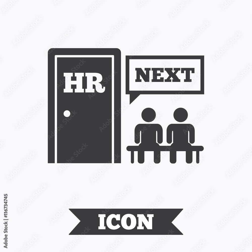 Human resources sign icon. HR symbol. Stock Vector | Adobe Stock