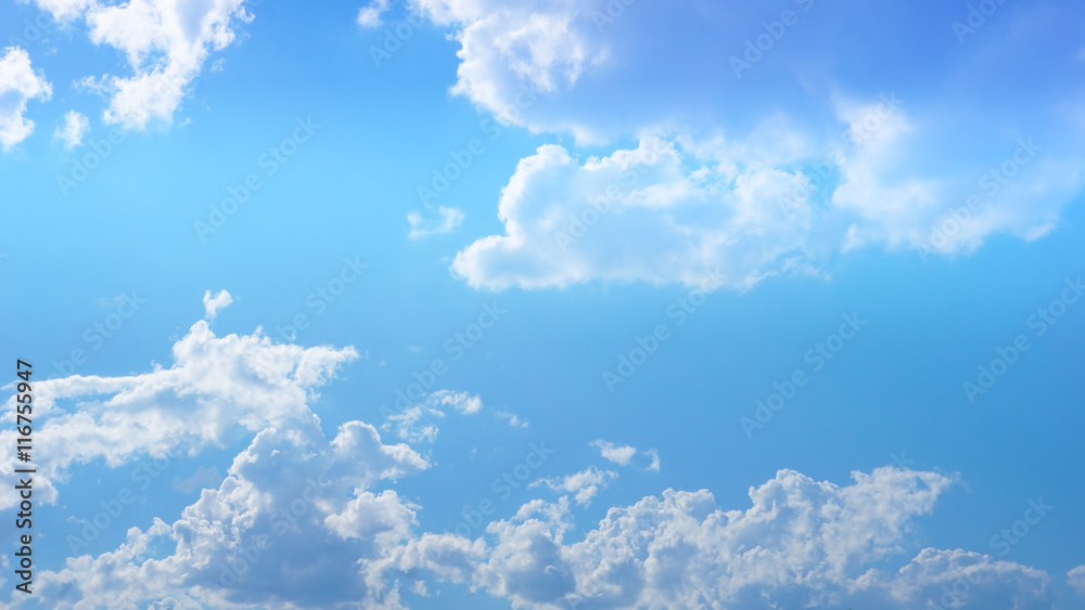 Bright blue gradient filter sky and clouds for background Stock Photo ...
