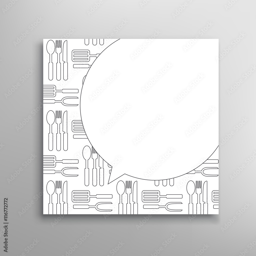 Cooking party invitation. Culinary school vector template. Stock Vector ...