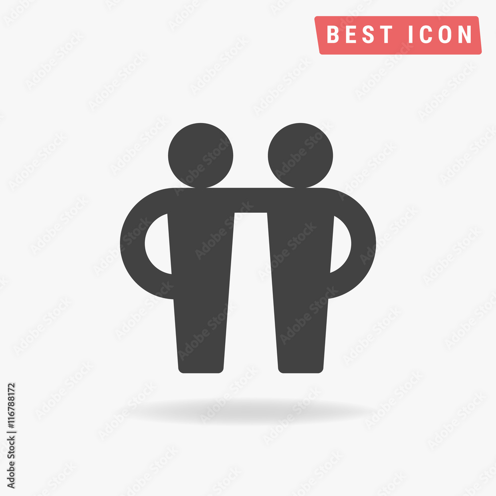 Friends Icon Stock Vector | Adobe Stock