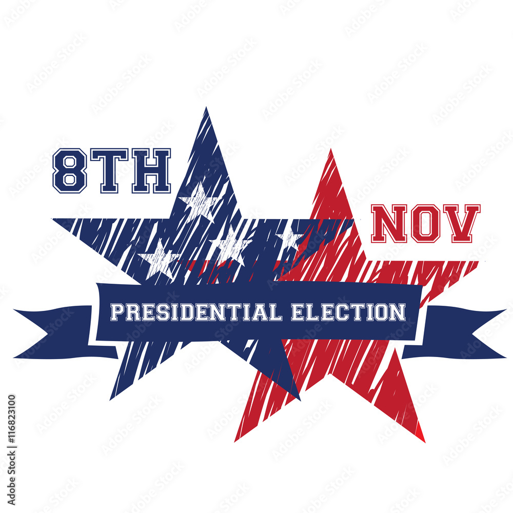 Election day, Vector illustration Stock Vector | Adobe Stock
