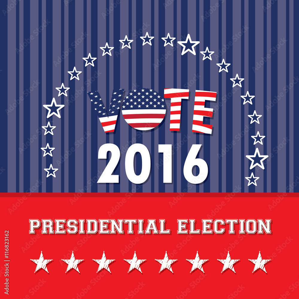 Election day, Vector illustration Stock Vector | Adobe Stock