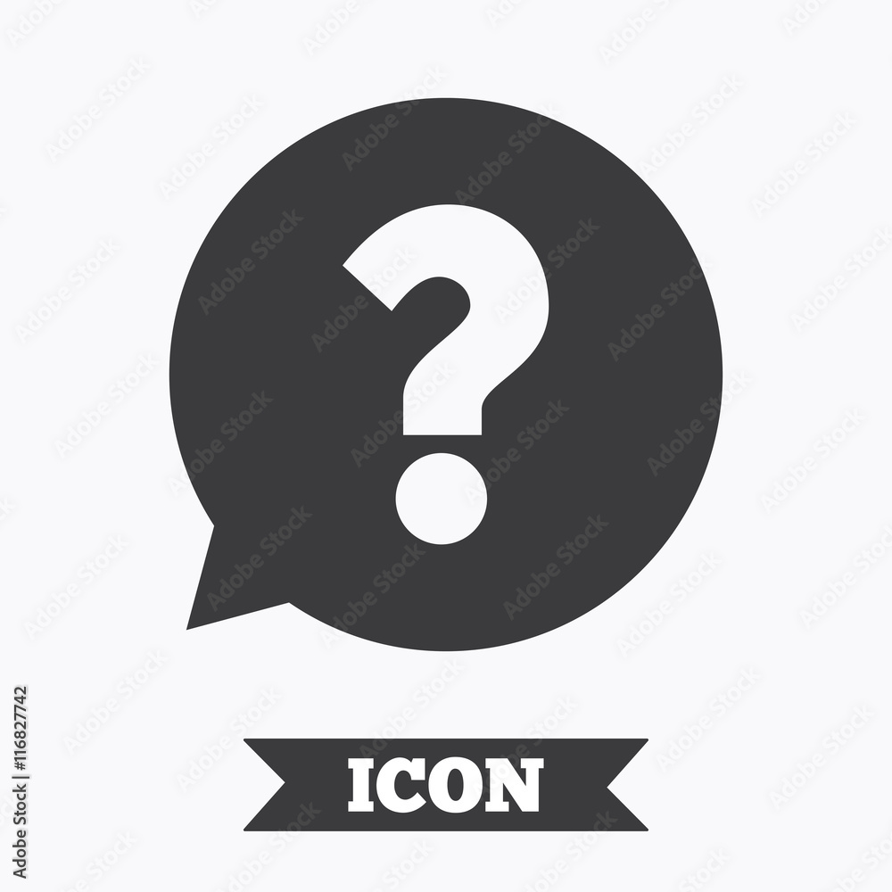 Question mark sign icon. Help symbol. Stock Vector | Adobe Stock