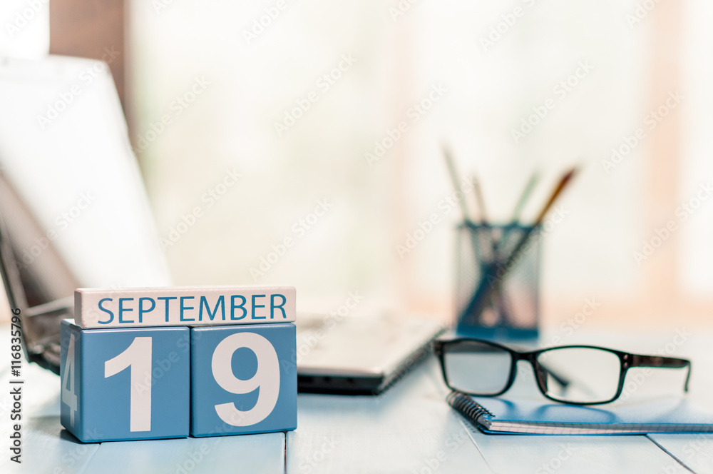 Foto Stock September 19th. Day 19 of month, calendar on Medical ...