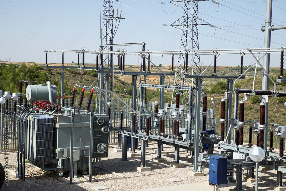 Electrical substation Stock Photo | Adobe Stock