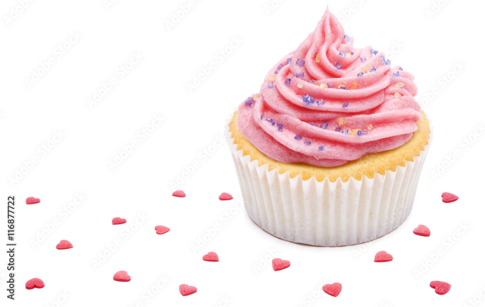 Rosa Muffin Stock Photo | Adobe Stock