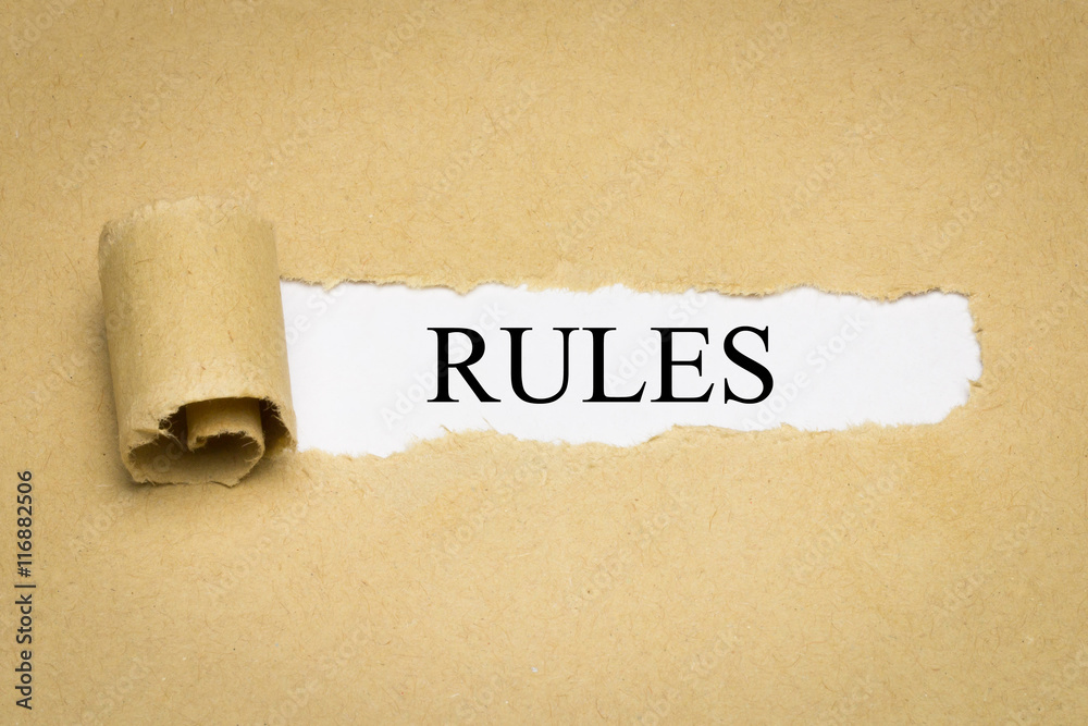 Rules Stock-Foto | Adobe Stock