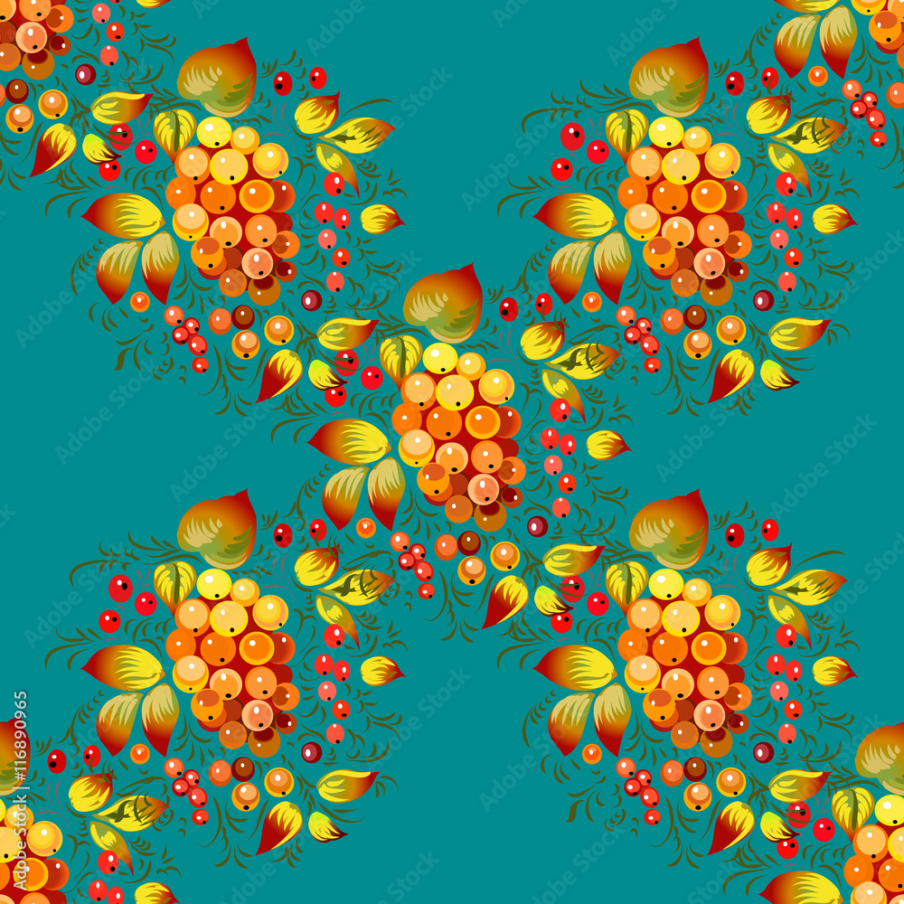 Seamless pattern in russian traditional style. Stock Vector | Adobe Stock