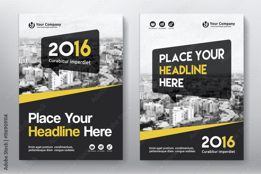 Yellow Color Scheme with City Background Business Book Cover Design ...