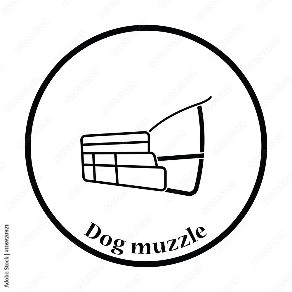 Dog muzzle icon Stock Vector | Adobe Stock