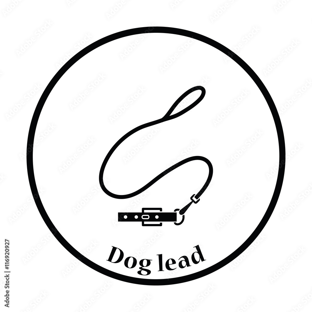 Dog lead icon Stock Vector | Adobe Stock