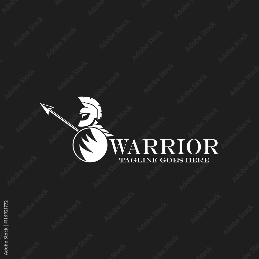Warrior logo Stock Vector | Adobe Stock