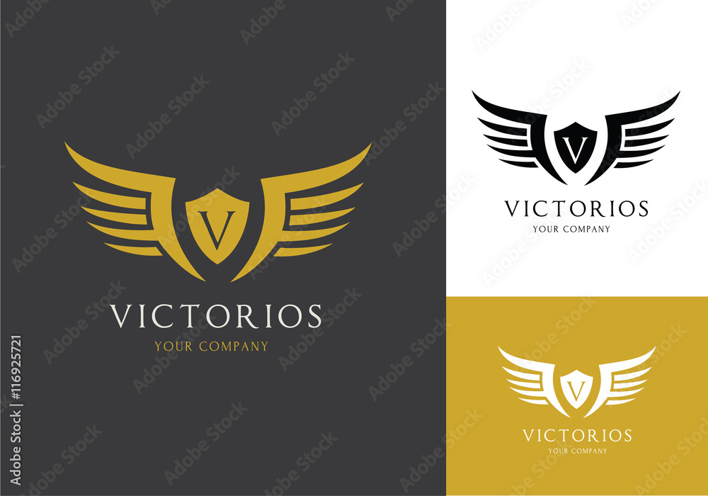 wing logo template Stock Vector | Adobe Stock