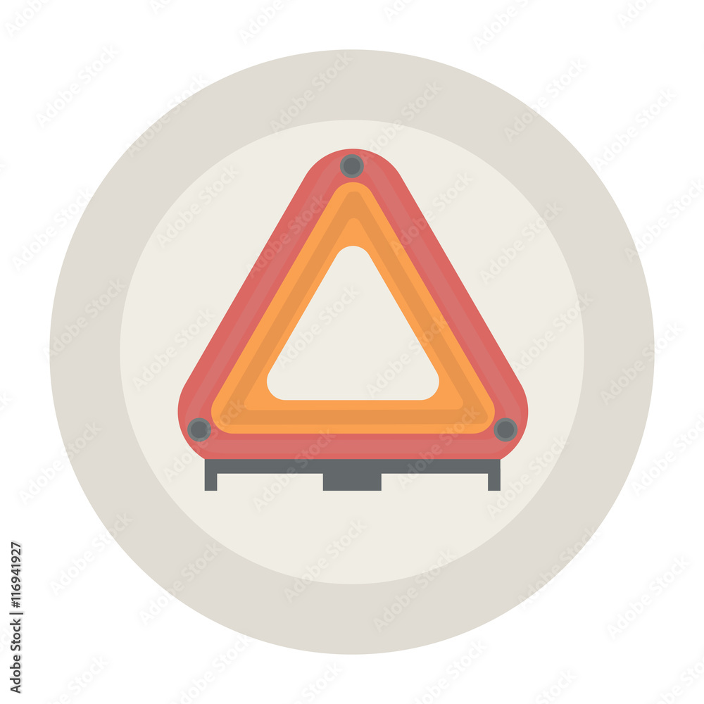 Warning triangle. Vector illustration. Stock Vector | Adobe Stock