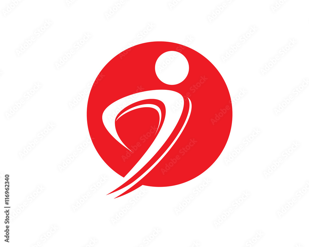 J letter people logo Stock Vector | Adobe Stock