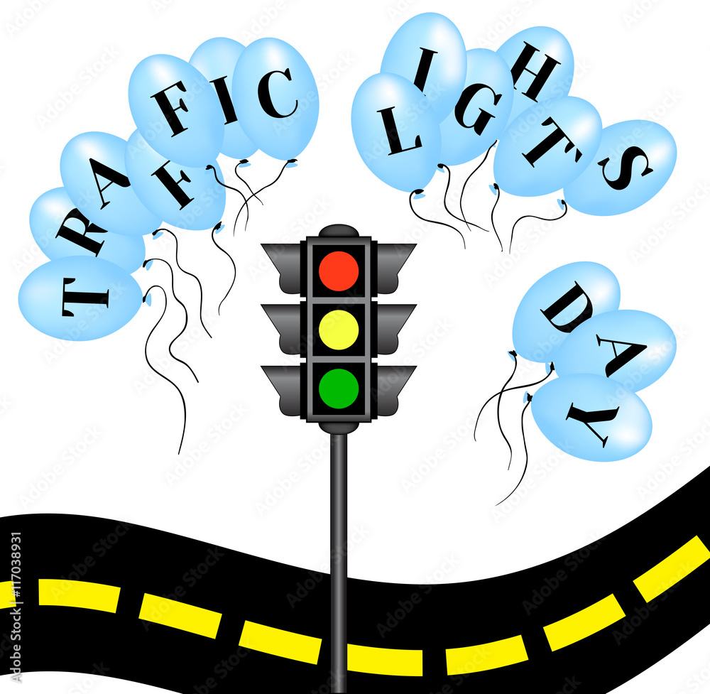 Traffic light`s day. International holiday. Stock Vector | Adobe Stock