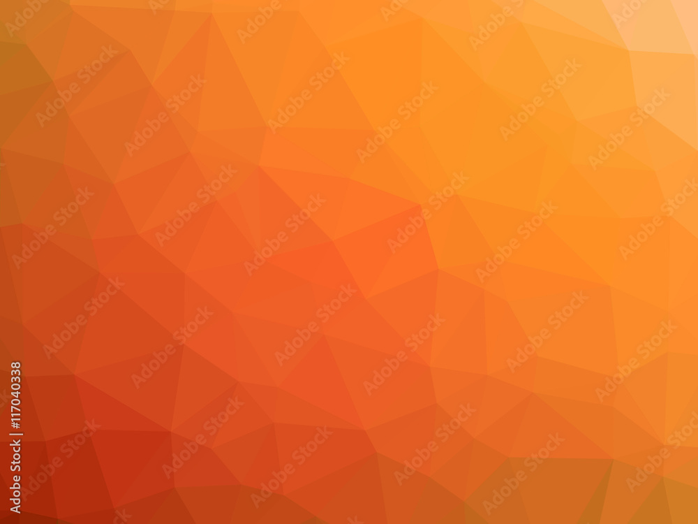 Abstract red orange gradient polygon shaped background Stock ...