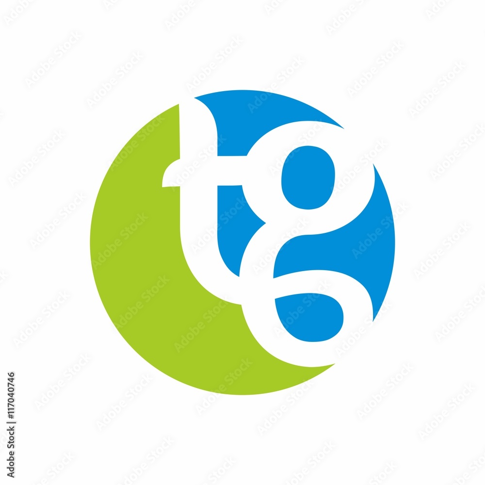letter T and G logo vector Stock Vector | Adobe Stock