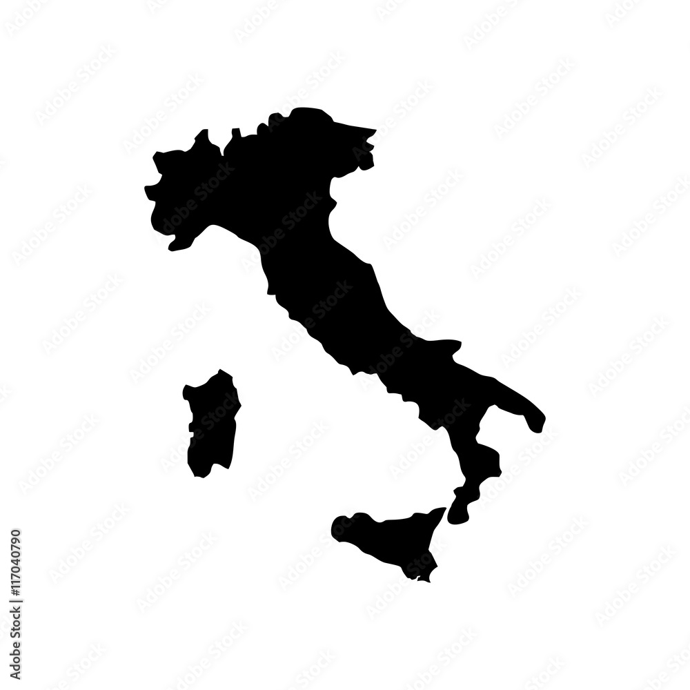 italy map - italian logo template - italia icon Stock Vector | Adobe Stock