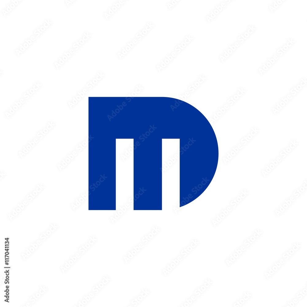 letter d and m logo vector. Stock Vector | Adobe Stock