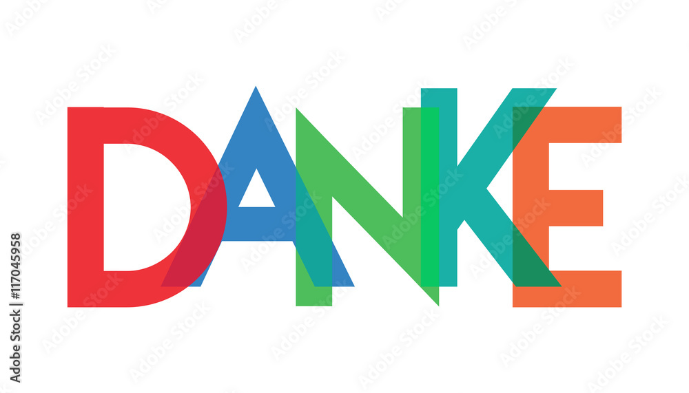 danke full color Stock Vector | Adobe Stock