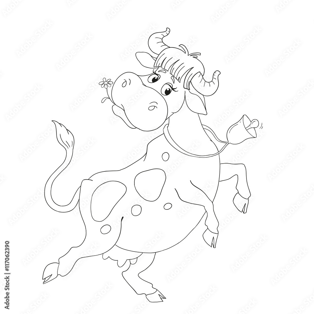 Dancing Cow Clip Art