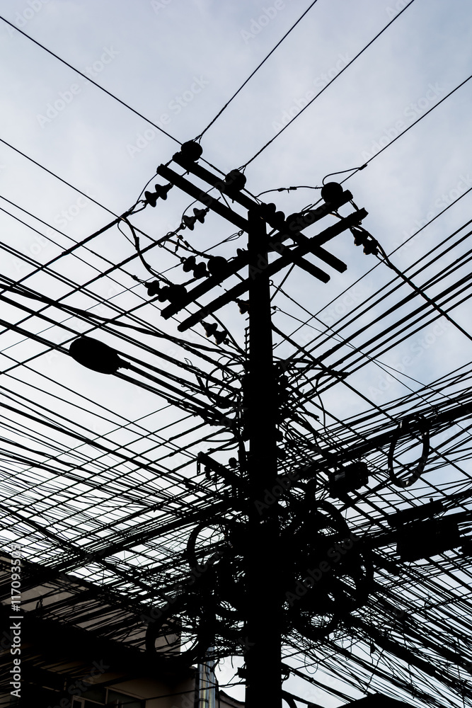 Telephone Wire Silhouette