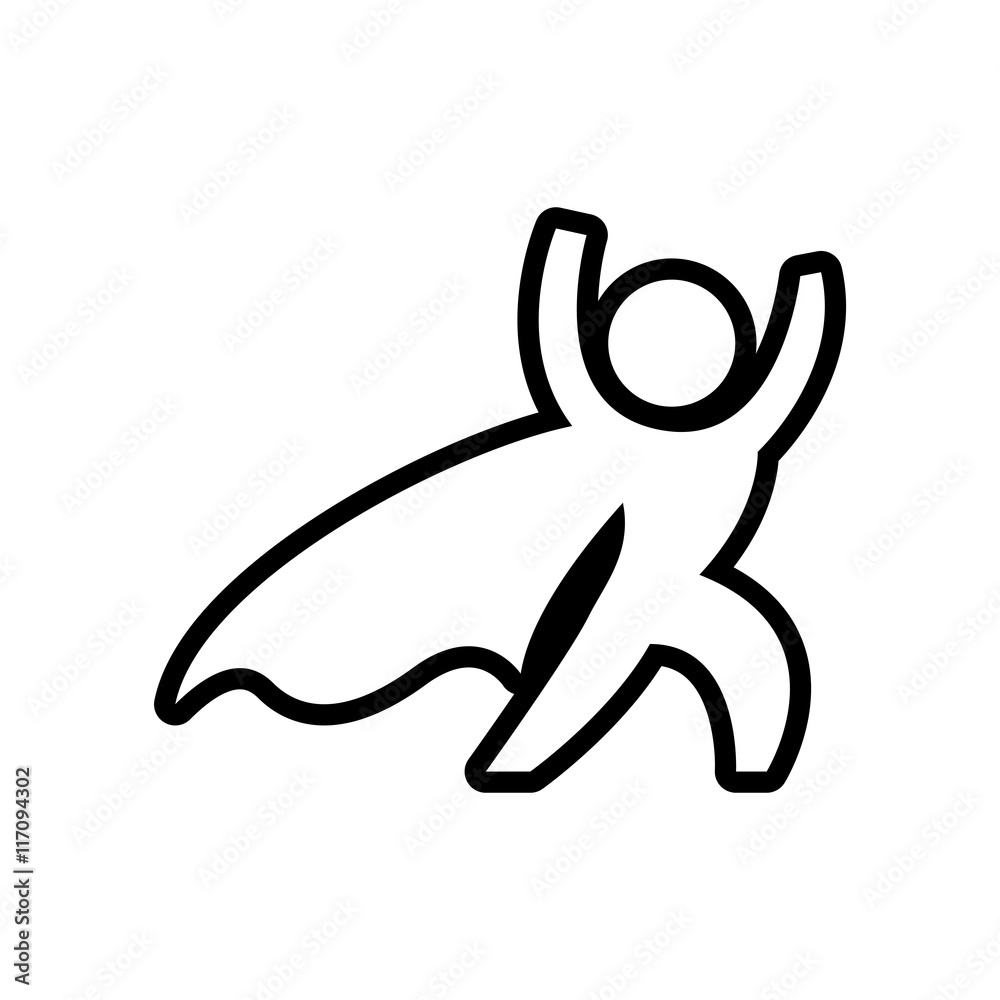 Person concept represented by pictogram hero icon. Isolated and flat ...