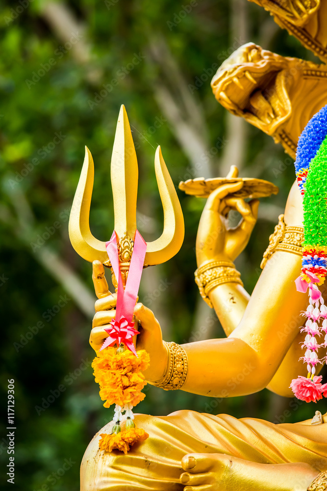 trishula of narayana statue in chiangmai Thailand Stock-Foto | Adobe Stock