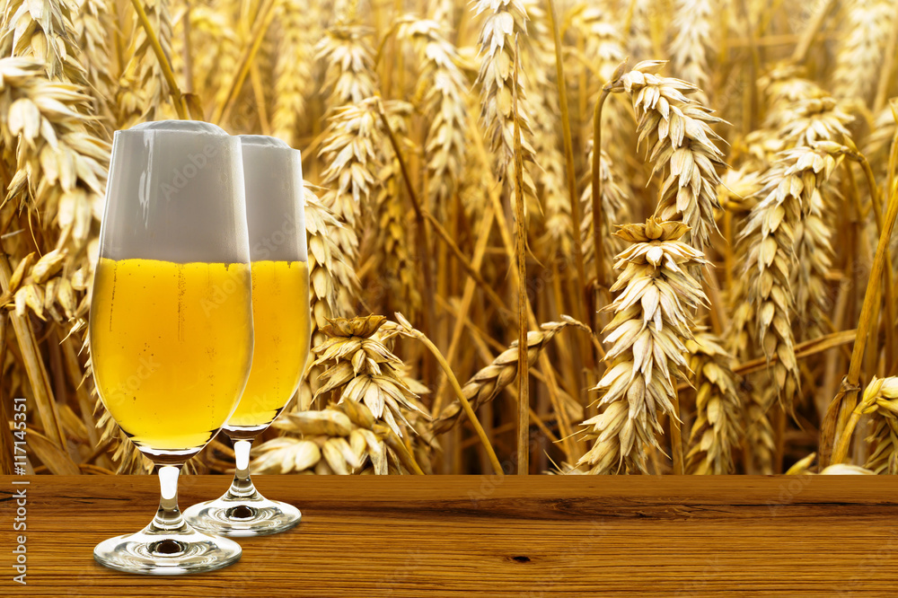 beer in natural ambience Stock Photo | Adobe Stock